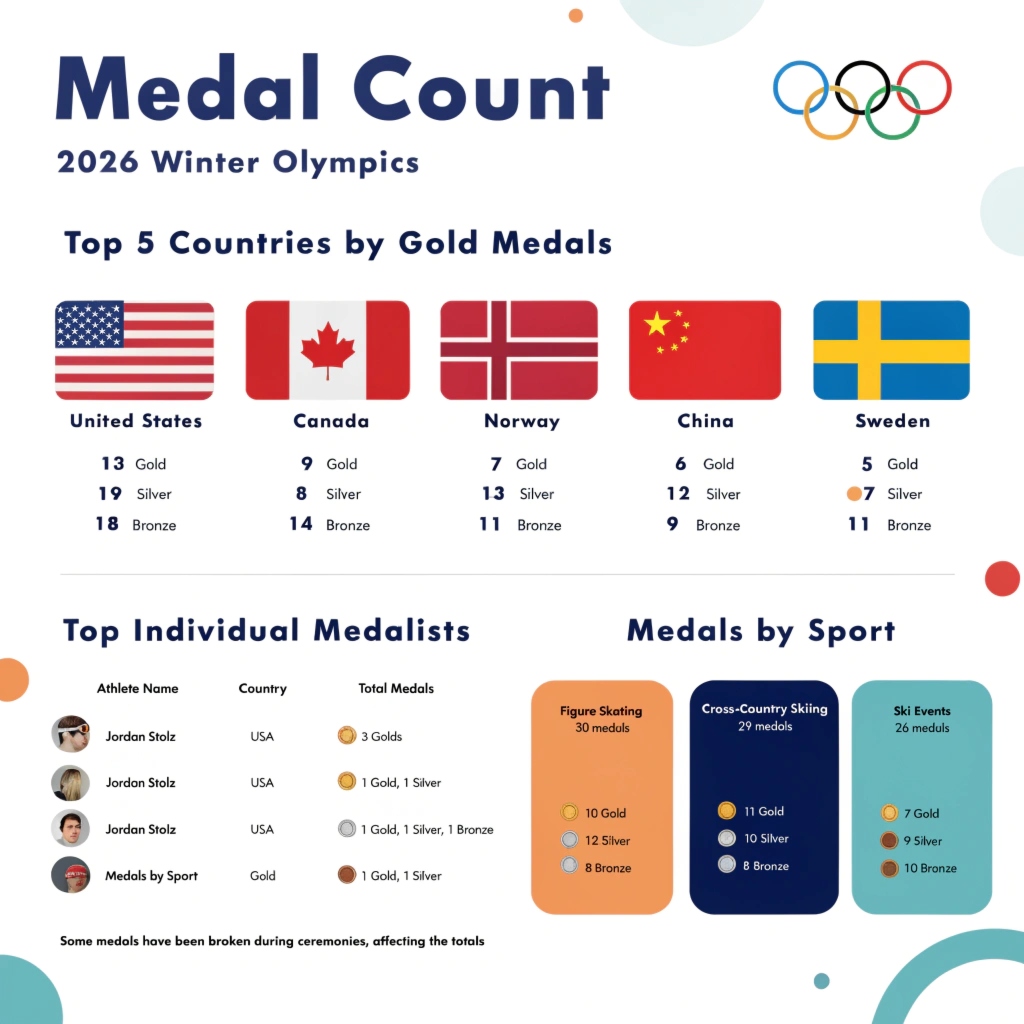 Winter Olympics 2026: Team USA Medal Count, Gold Medal Race | Newzely
